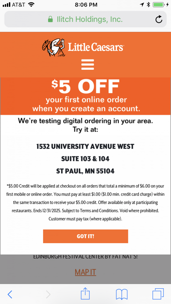 Little Caesars Digital Ordering Test in Minnesota – Pizza Club